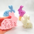 Easter Series Rabbit Candle Silicone Molds DIY Embossed Easter Egg ...