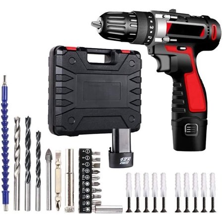 Cordless Electric Screwdriver Kit, Lithium-ion Rechargeable, Hand Drill ...