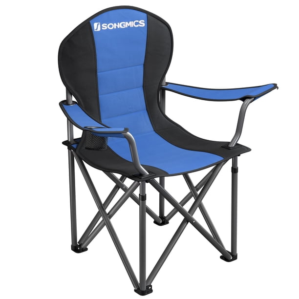 SONGMICS - Silla plegable para camping azul y negro UGCB06BU | Bodega ...