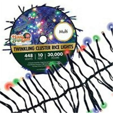 10 ft. Cluster Rice Christmas Light Reel - Pure White - Walmart.com
