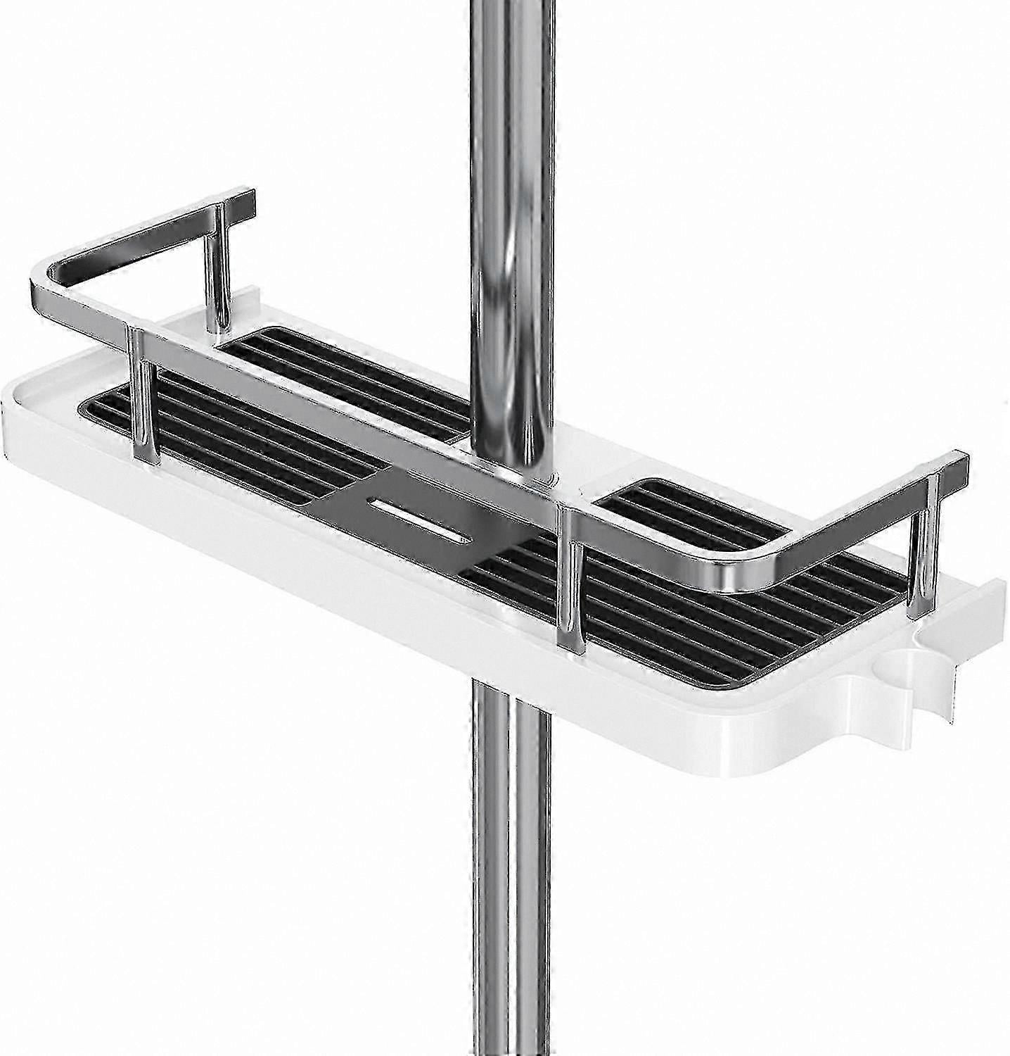 Adjustable Shower Shelf for 18-25mm Shower Bars, No Drilling Required ...