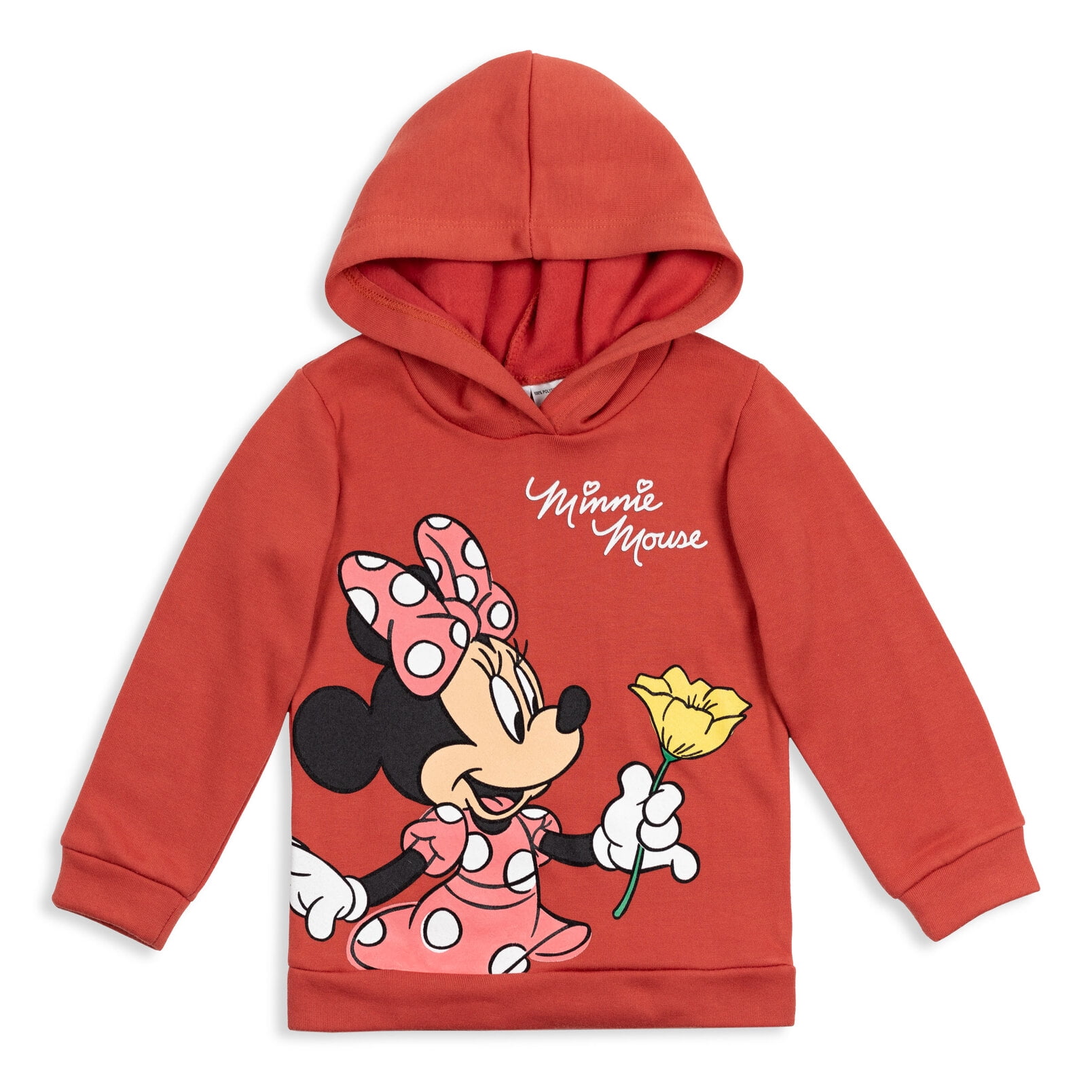 Disney Minnie Mouse Little Girls Fleece Pullover Hoodie Red 6X ...