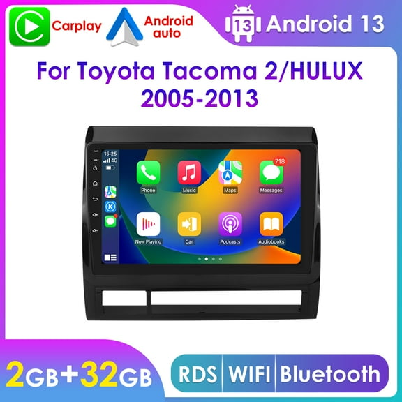 Ossuret Android Auto Apple CarPlay Bluetooth 2+32GB WiFi AUX Car Stereo ...