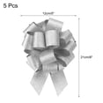 Uxcell 5pcs 5 Inch Large Pull Bow Glitter Gift Wrapping Big Pull Bows ...
