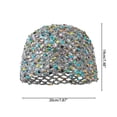 Avolia Women Girls Sun Hat Shimmering Sequin Mesh Openwork Breathable ...