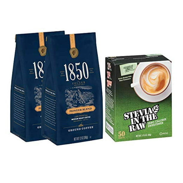 2-Pack Folgers 12 Oz Bags, 1850 Pioneer Blend Medium Roast Ground ...