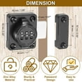 Combination Cabinet Lock, 3-Digit Password Cabinet Lock Zinc Alloy ...