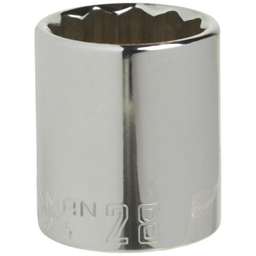 CRAFTSMAN Shallow Socket, Metric, 1/2-Inch Drive, 22mm, 12-Point ...