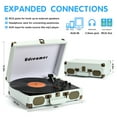 Udreamer Vinyl Record Player 3-Speed Turntable with Bluetooth,Suitcase ...