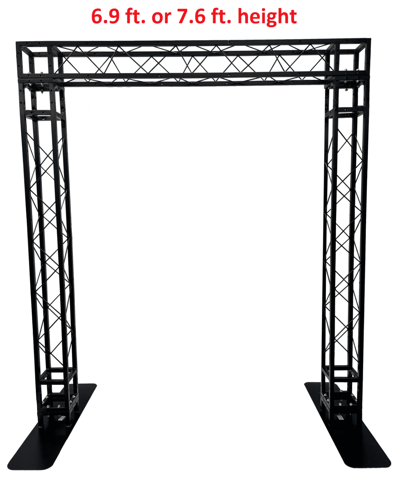 BLACK TRUSS ARCH KIT 8 FT Width Mobile Portable DJ Lighting System ...
