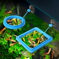 AOOOWER 2pcs Water Tanks Feeding Circles Square Aquariums Floating Food ...
