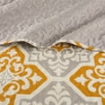 3pc Reversible Microfiber Embossed Quilt Bedding Set With Shams by ...