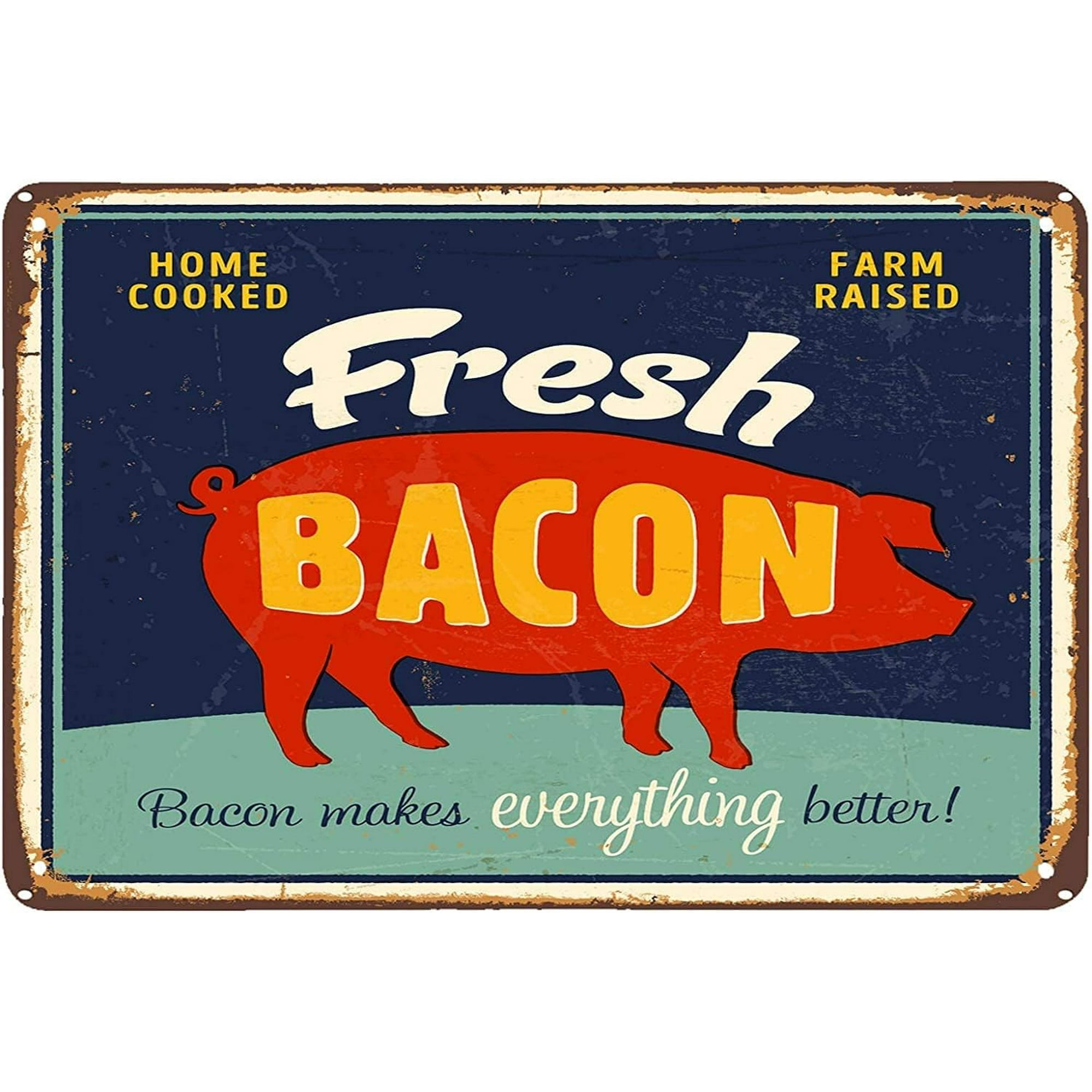 Click here for Hansgo Bacon Tin Signs Dilicious Home Cooked Pig F... prices