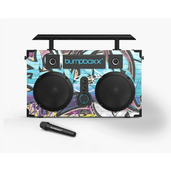 Bumpboxx Remixx Bluetooth Boombox with Wireless Microphone - Walmart.com