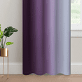 Yakamok Purple Curtain for Bedroom/Living Room Blackout,Ombre Curtains ...