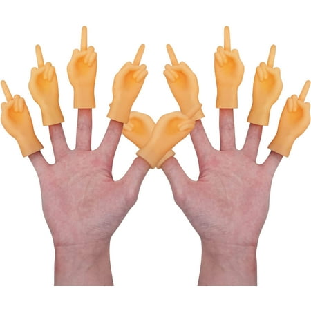 Tiny Hands Middle Finger 10 PCS Little Finger Puppets Mini Finger Hands ...