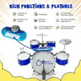 Costway Kids Musical Instrument Play Set: Jazz Drum, Keyboard, Cymbal ...