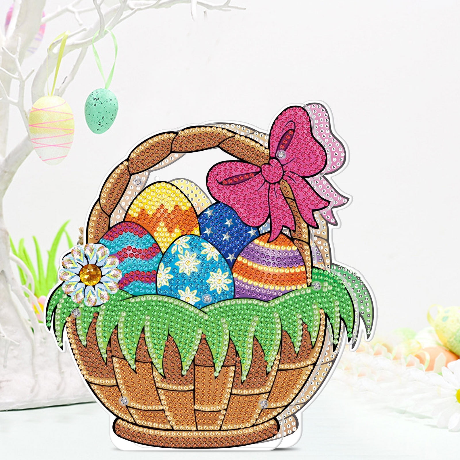Fridja Easter DIY Diamond Art Painting Kits, Easter Rabbit Eggs ...