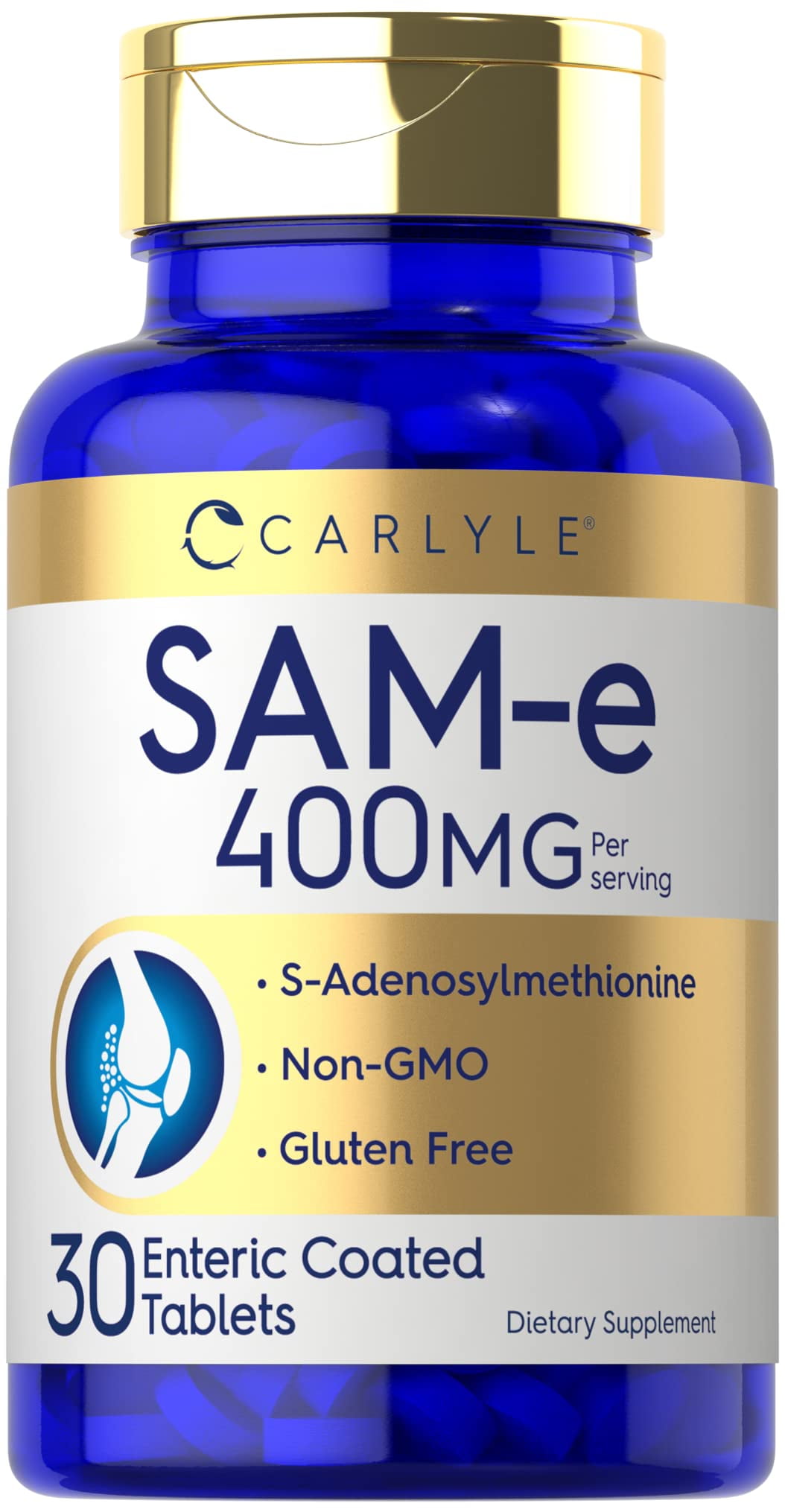 Suplemento Carlyle SAM-e 400 mg de S-adenosilmetionina 30 comprimidos ...