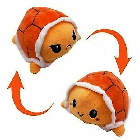Double-sided Reversible Toys Stuffed Doll Turtle Plush Animal Soft-1 H ...