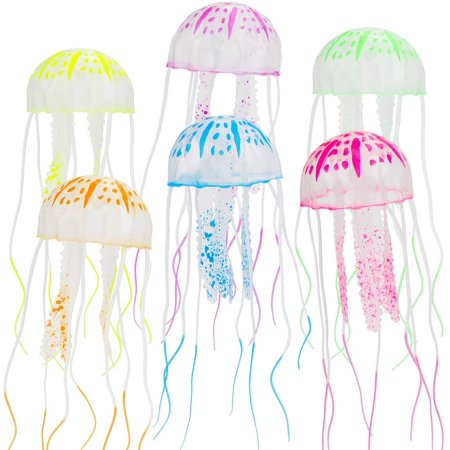 Glowing Jellyfish Decoration Artificial Floating Jellyfish,for Aquarium ...