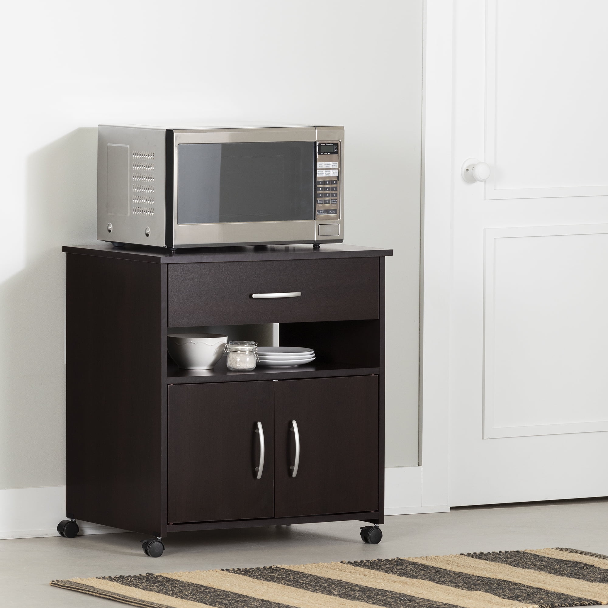 Click here for South Shore Axess Microwave Cart On Wheels  In Cho... prices