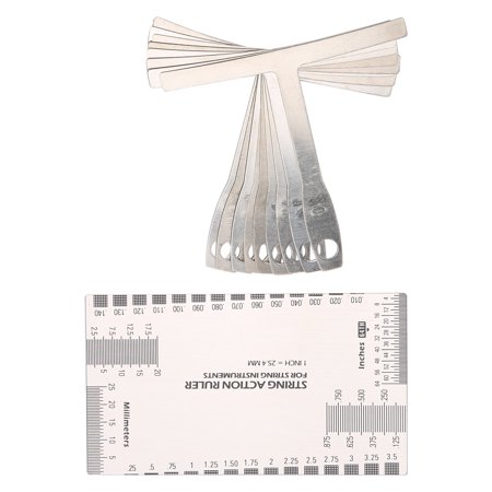 Dioche Guitar String Radius Gauge,String Pitch Measuring Ruler,Guitar ...