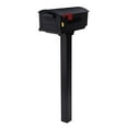 Gibraltar Mailboxes Large Capacity Rust-Proof Plastic Black, Post-Mount ...