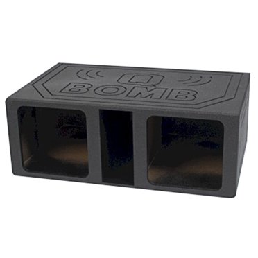 Rockville RQ12TB Dual 12" Triangle Ported Subwoofer Sub Box Bed Lined ...