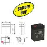 BatteryGuy Beghelli HK-3FM-4-5 replacement 6V 4.5Ah Battery ...