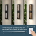 Modern 1-Light Black Dimmable LED Wall Sconce Wall Lighting with ...