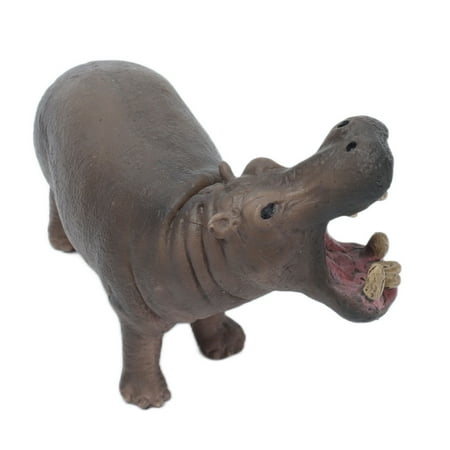 Wildlife Hippo Toy, Plastic Solid Hippo Figure Educational For Children ...