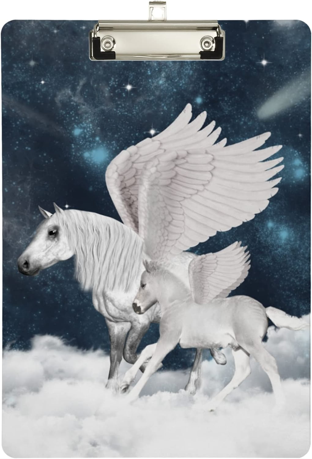 ZHANZZK Magic Pegasus Clipboard Hardboard Wood Nursing Clip Board and ...