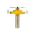 Yonico Picture Frame Stepped Rabbet Router Bit For 3/16" Glass 18127 ...
