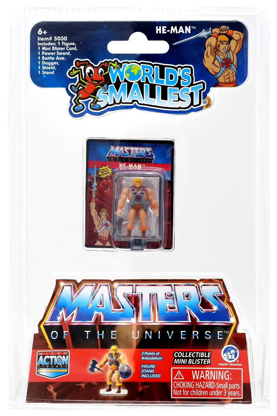 World's Smallest Masters of the Universe He-Man Micro Figure - Walmart.com