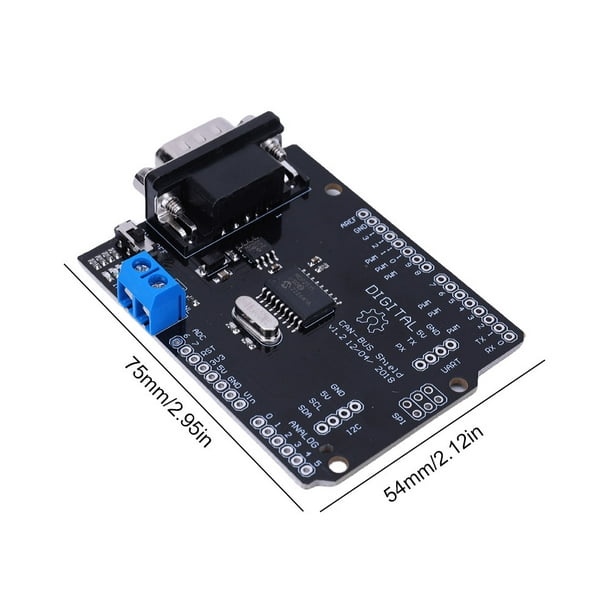 CAN BUS Shield MCP2515 SPI Módulo de expansión Sub-D estándar de 9 pines para Arduino | Walmart ...