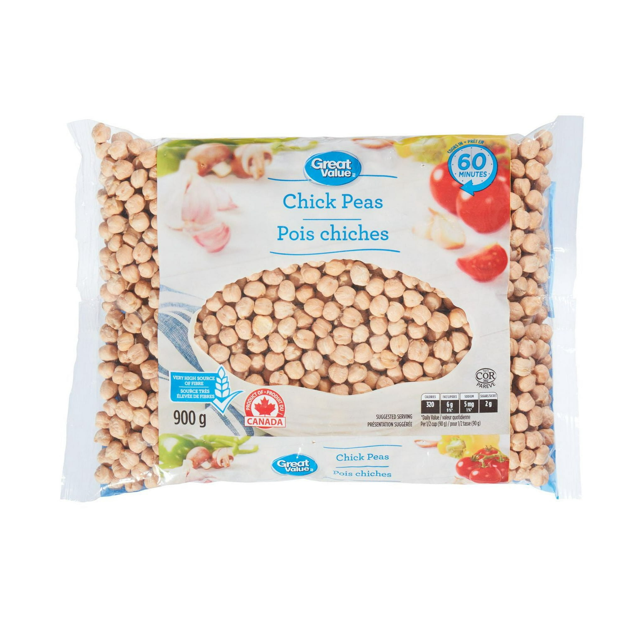 Click here for Great Value Chick Peas 900 G prices