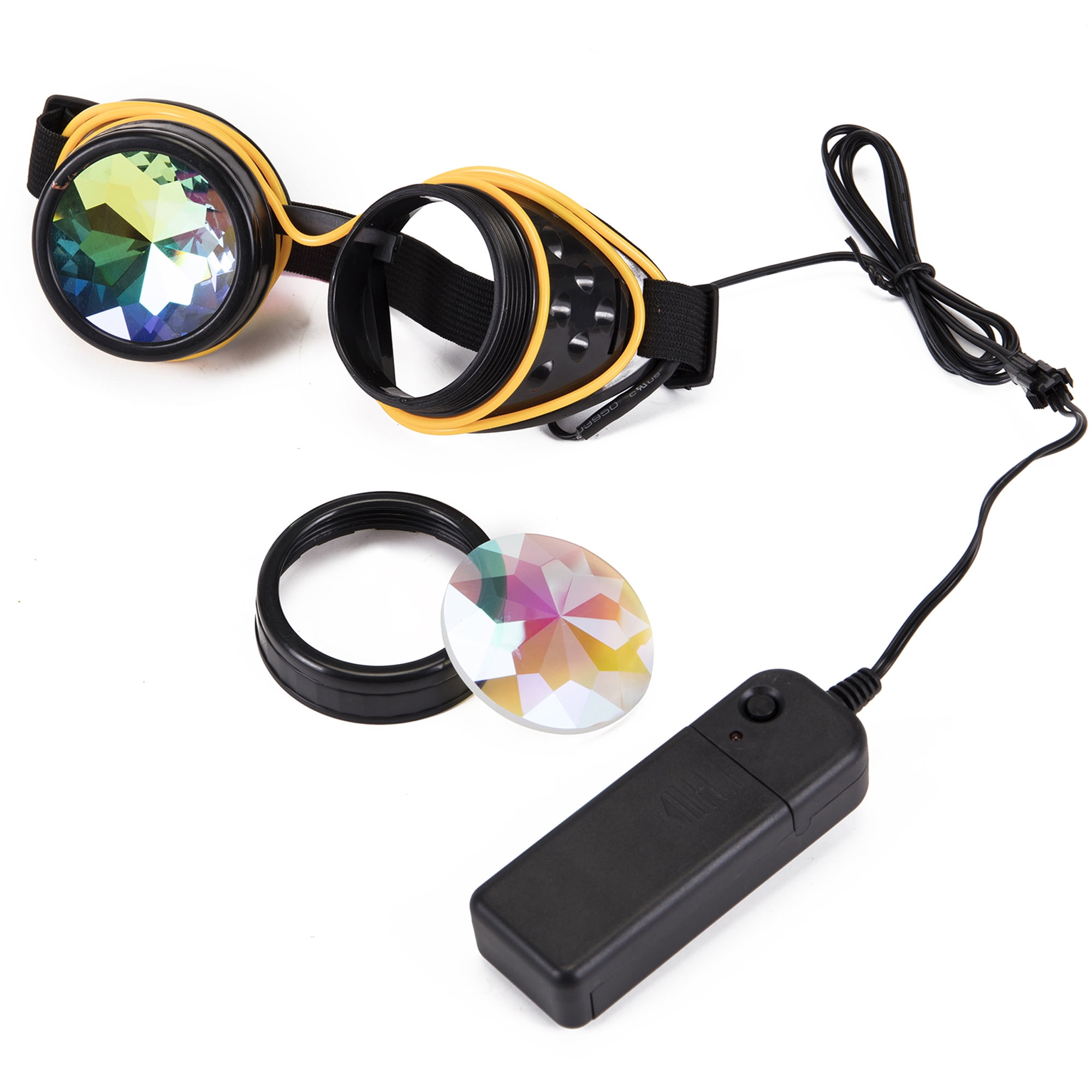 SAYFUT Vintage Wire Glow Glasses Led Bright Light Safety Light Up ...