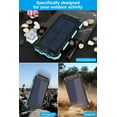 SOLPOWBEN 30000mAh Solar Rechargeable Power Bank, Dual USB Ports ...