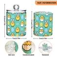 2 PCS Plastic Storage Canister Clear with Lids Airtight Cotton Swabs ...