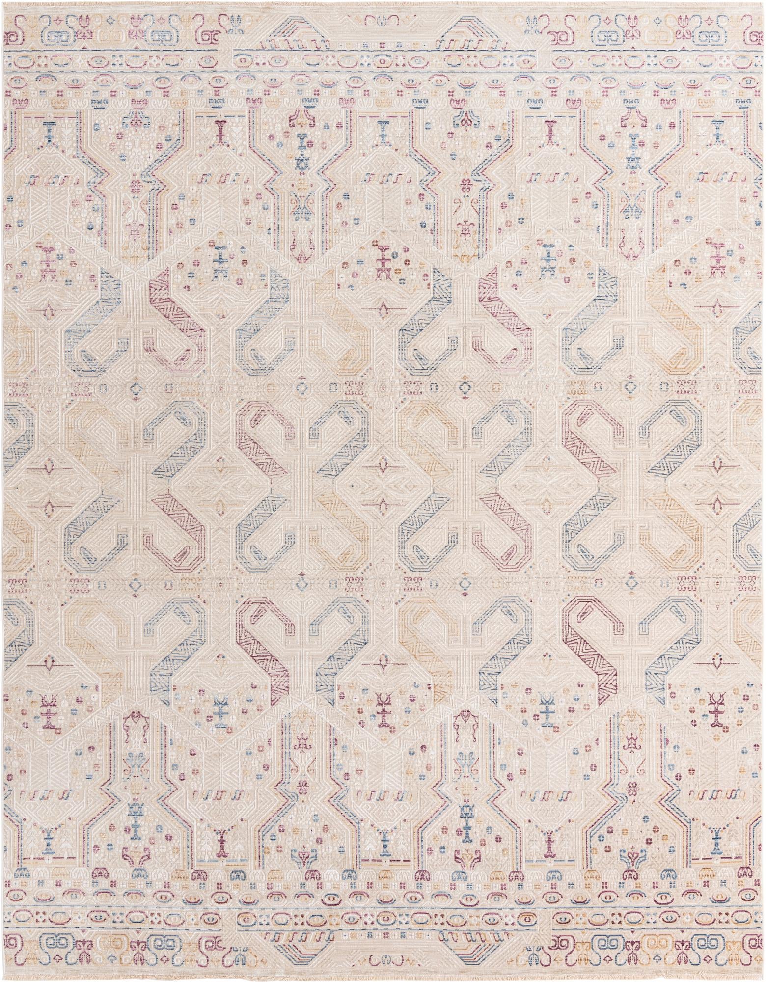 Rugs.com Deepa Collection Rug – 9' x 12' Ivory Medium Rug Perfect For ...