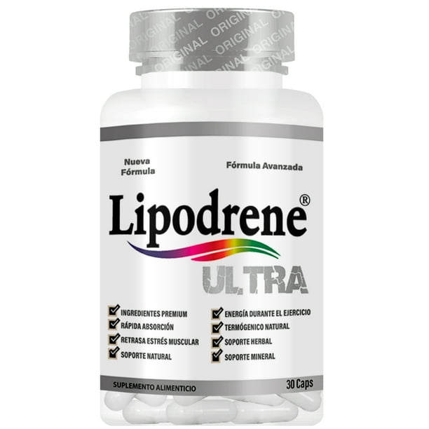 Lipodrene Ultra | + De 20 componentes activos | 30 Caps Lipodrene Pro ...
