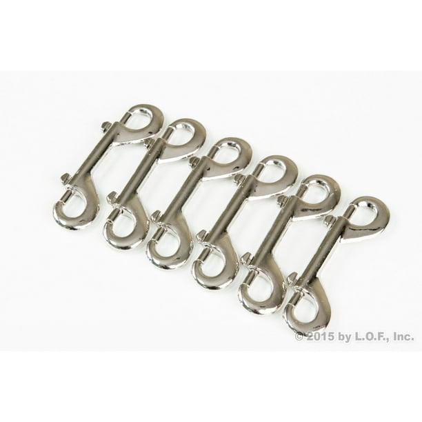 Red Hound Auto 6 Silver Double Key Ring Snap Bolt Trigger Clip 60 Flag ...