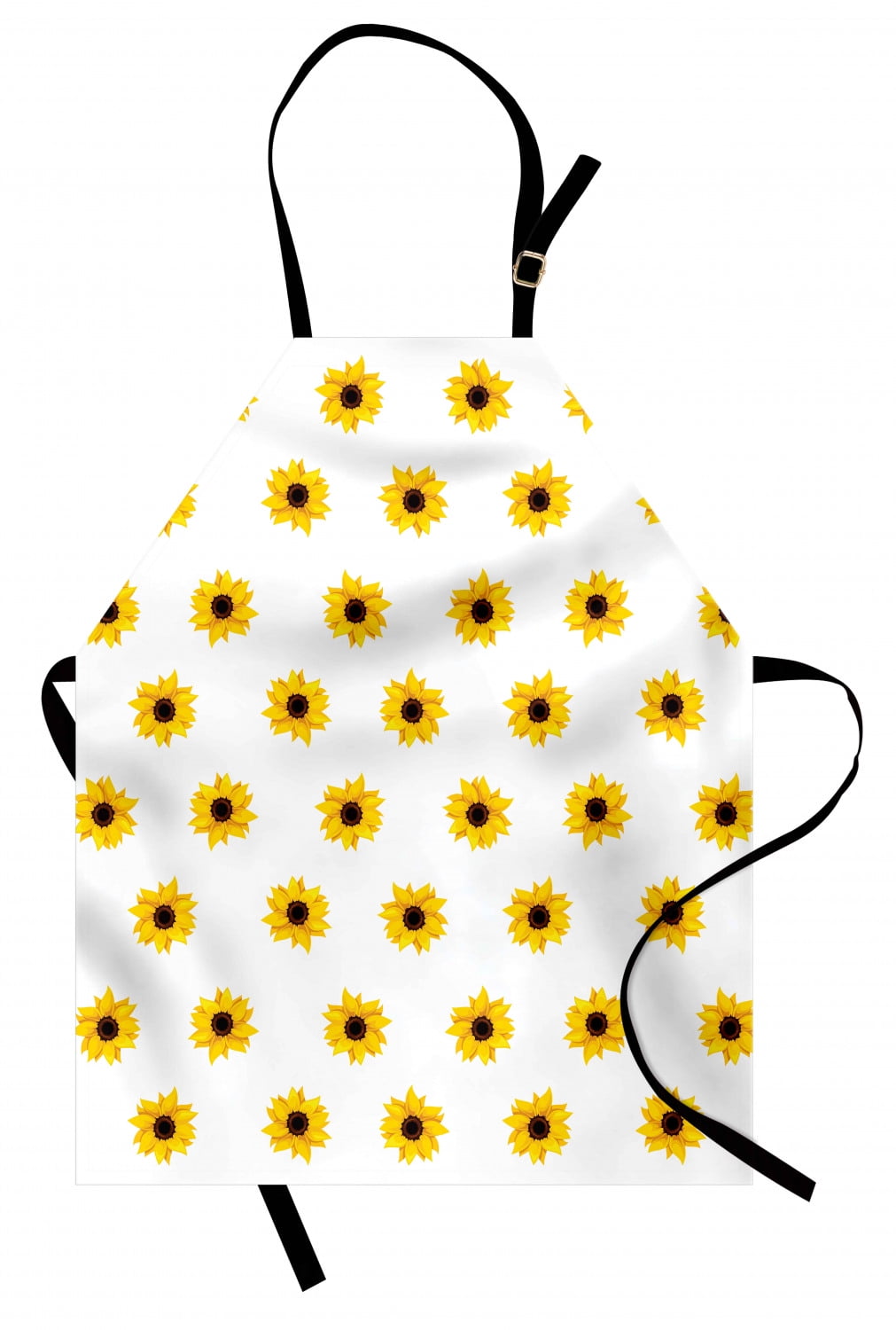 Sunflower Apron Sunflower Pattern on a White Background Vibrant Nature ...