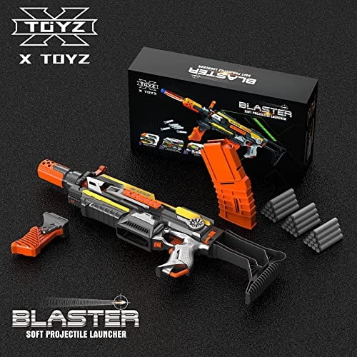 Pistola de Juguete X TOYZ Motorizada Dardos de Espuma 30 Dardos 8 Estilos para Niños 6 Años ...