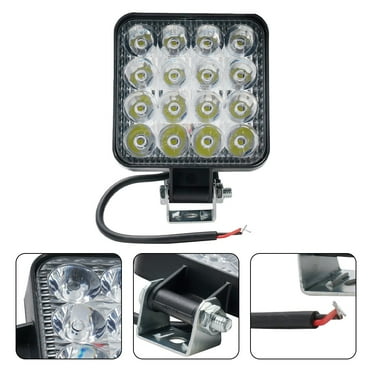 Coconut Ok Car Led Square 16 Lights 48W Abs Style 12V Off-Road Vehicle ...