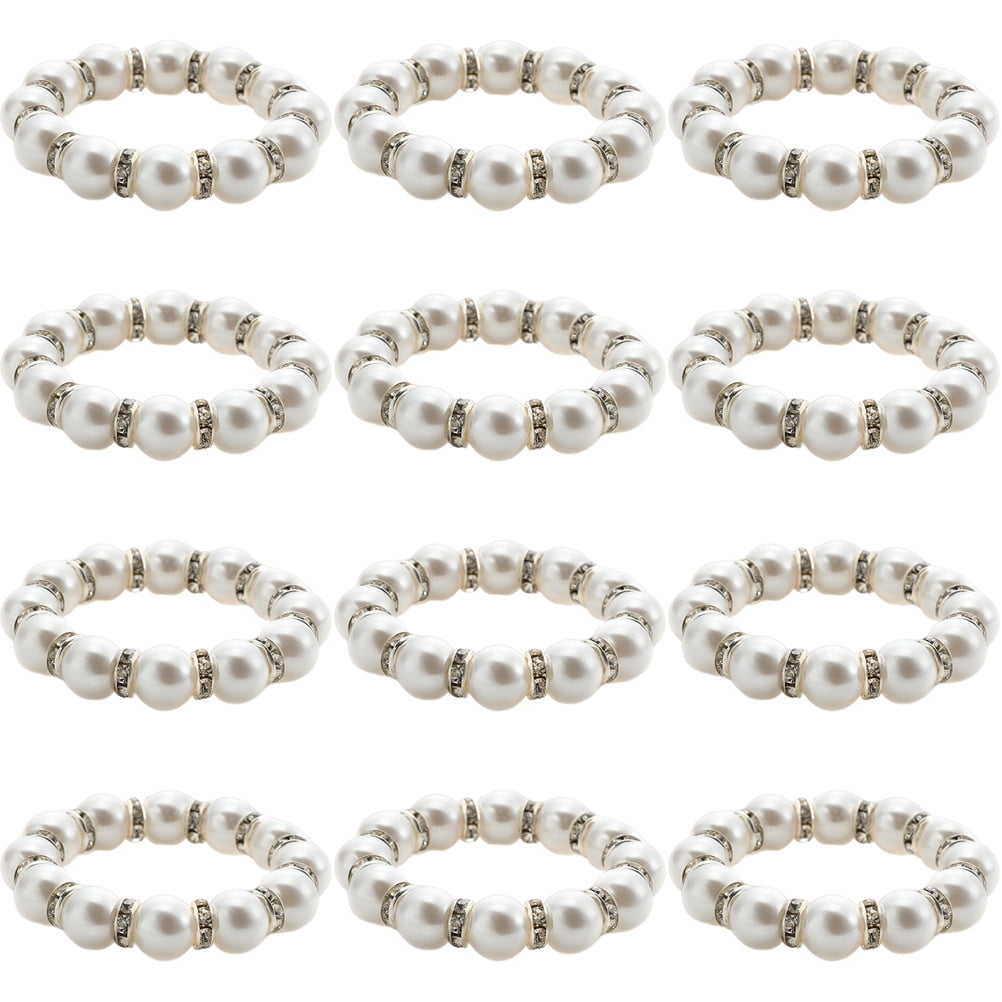 Click here for Kakowely 12pcs Pearl Napkin Rings Decorative Holde... prices