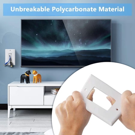 Brush Wall Plate Decora Style Cable Pass Through Insert Wall Plate for ...