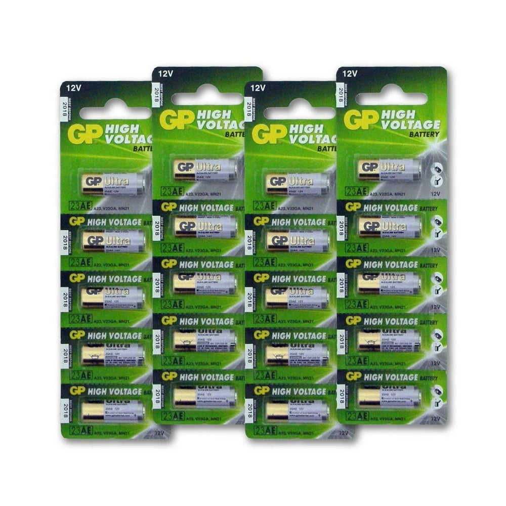 A23 12V Alkaline 23-A replacement battery 23AE GP - 20 Pack - Walmart ...