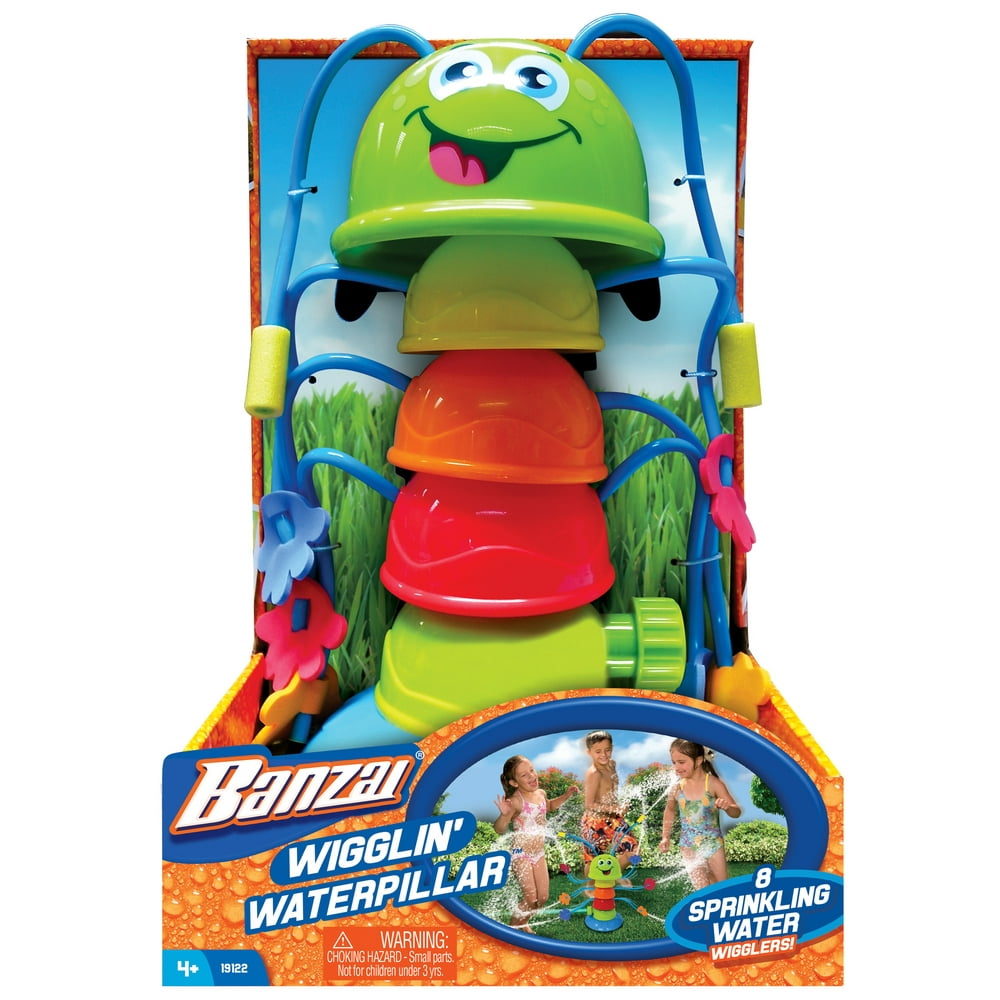 Banzai Wigglin' Waterpillar Backyard Outdoor Kids Fun Water Sprinkler ...